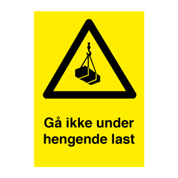 Generell fare - fareskilt med symbol - MERKEFABRIKKEN.NO